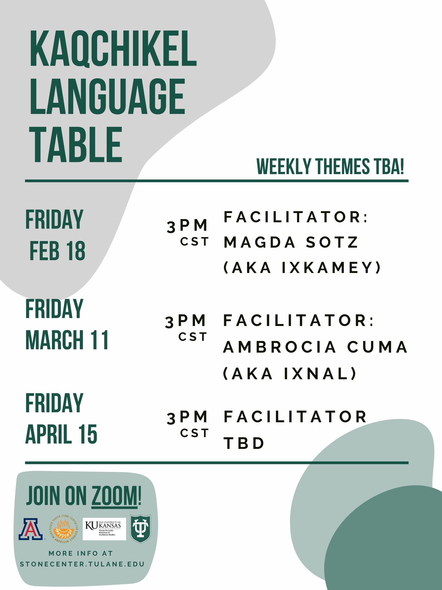 Kaqchikel Language Table | tulane