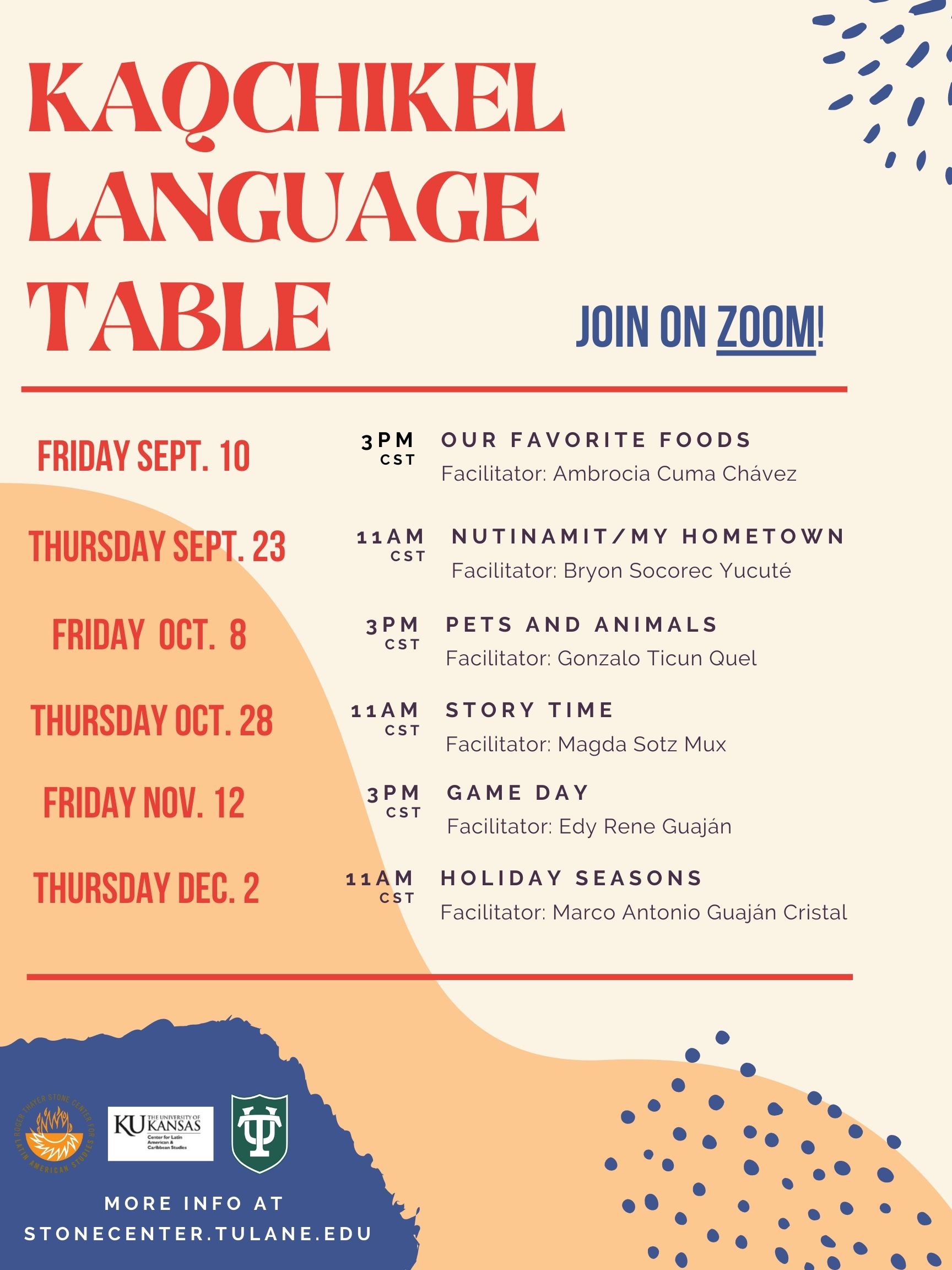 Kaqchikel Language Table | tulane